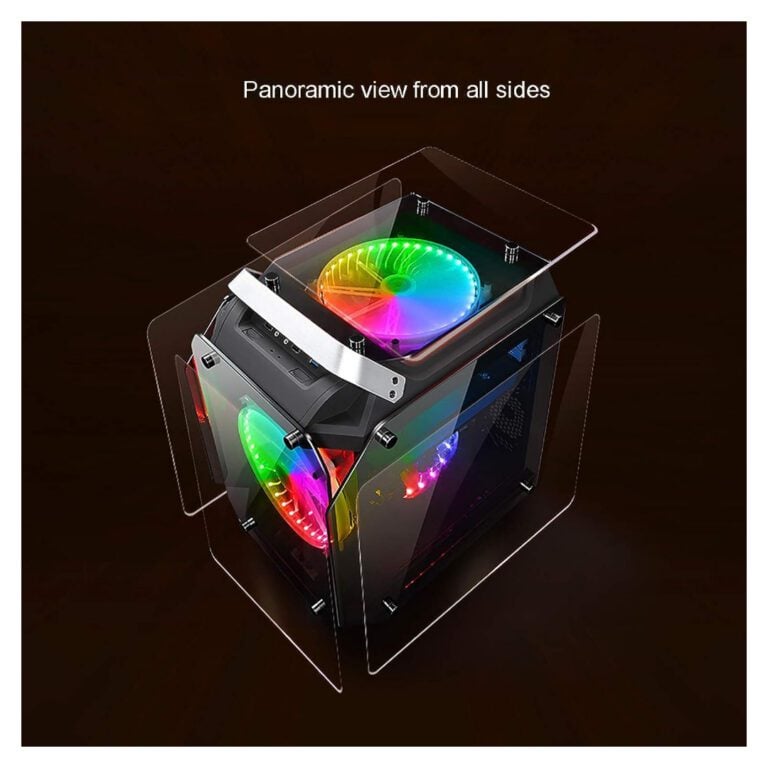 WJCOOLMAN Super Saiyan 3 RGB Fans Case - Black - Computia