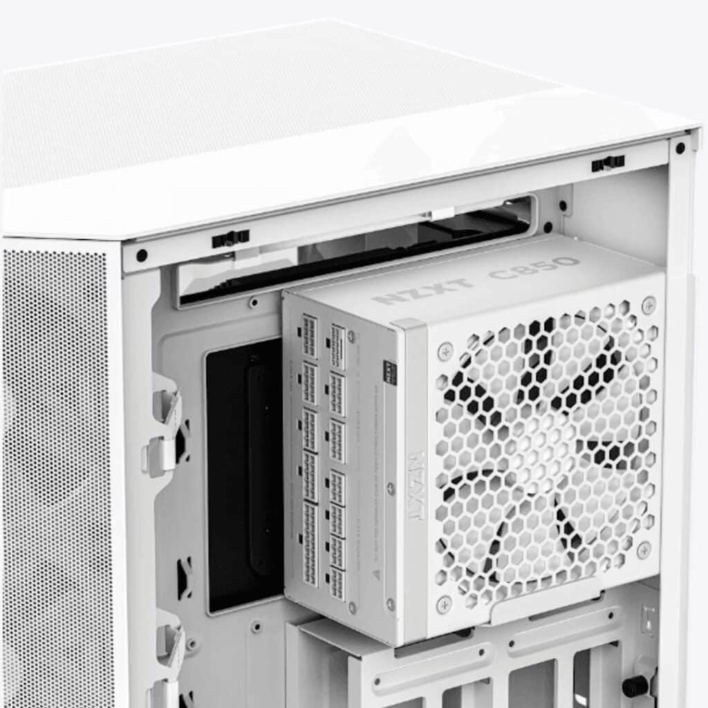 NZXT Gold C850 (White) ATX 3.1 850 Watt 80 PLUS Gold Fully Modular ATX ...