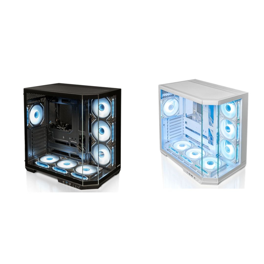 Tortox Prism ATX Full Tower Case, 7x Pre-Installed 120mm ARGB PWM Fans ...